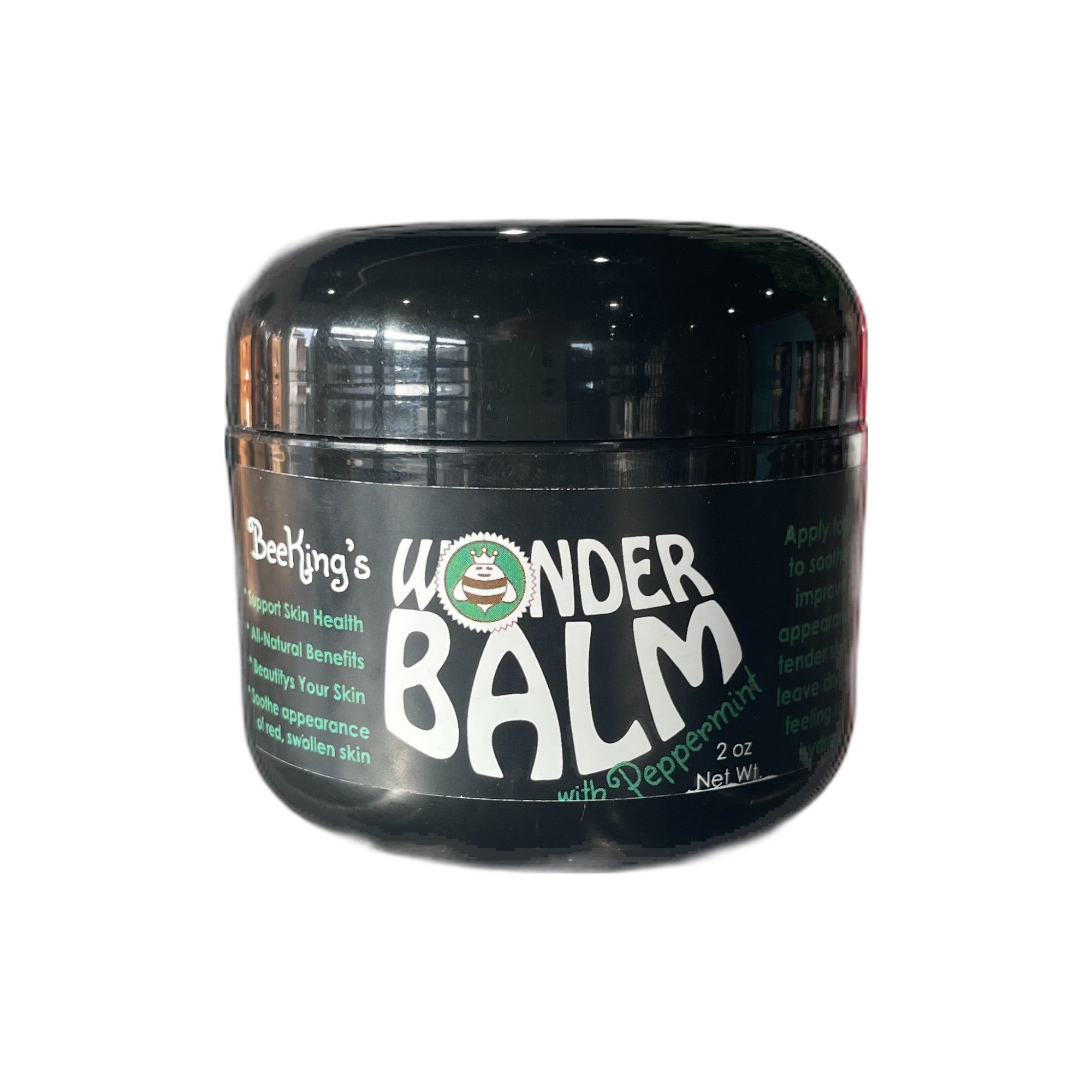 Wonder Balm Peppermint 2 oz | Bee King's Honey