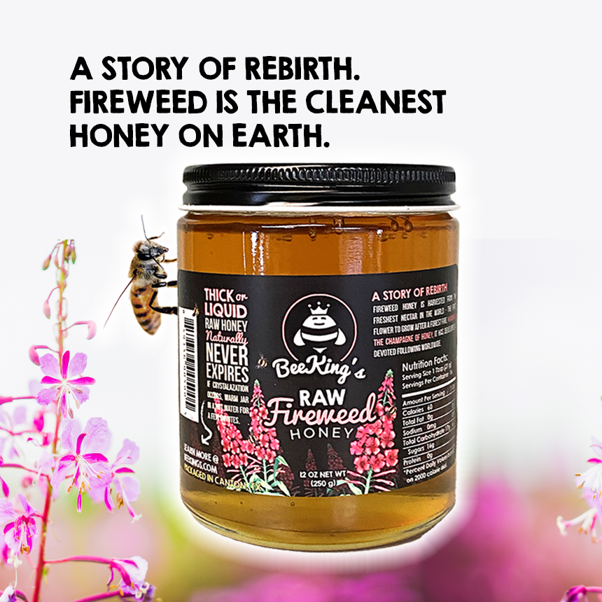 NW Fireweed Honey (12oz) | Bee King's Honey